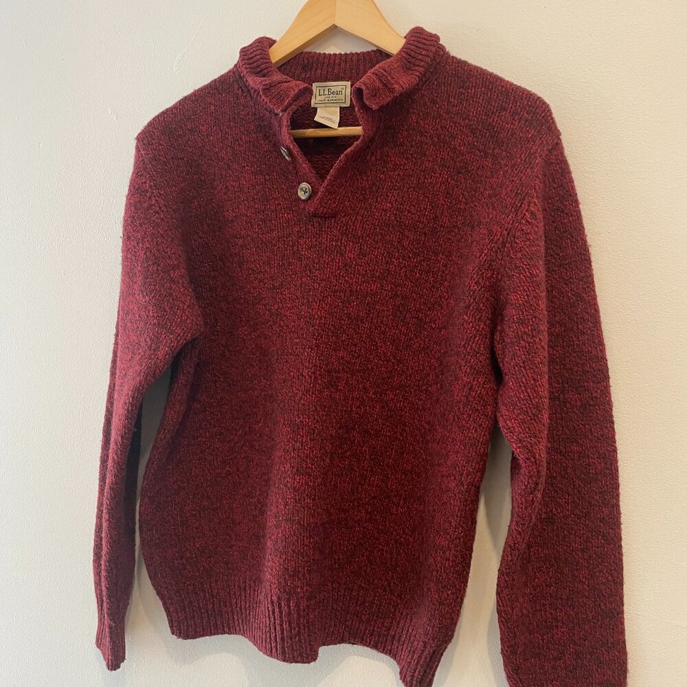 100% Lambswool Llbean Sweater - Gem